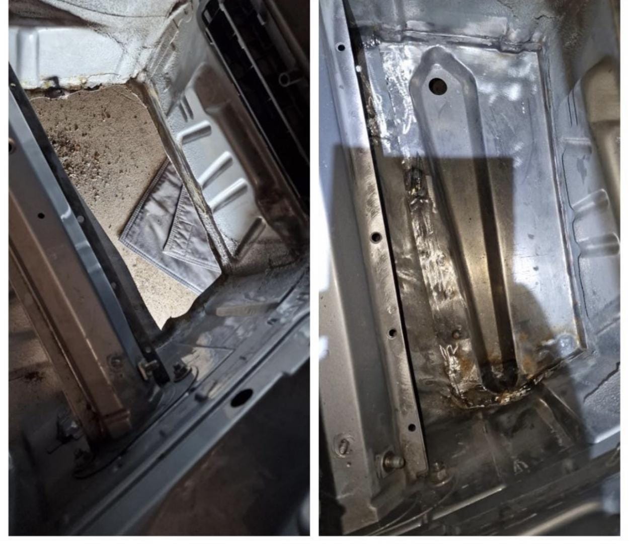 E36 Rear right side battery tray bottom repair plate – PartsForClassic
