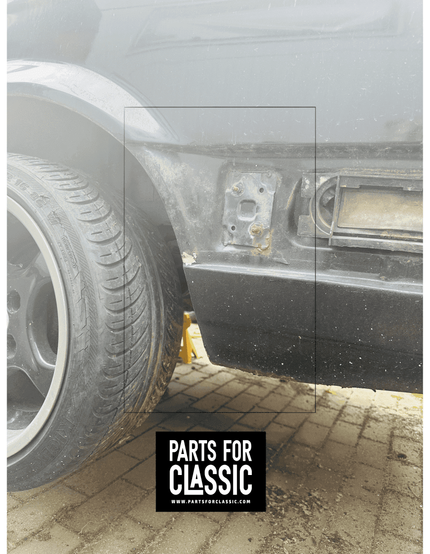 Rear fender rust repair panel for BMW E30 87-92, Left side ...